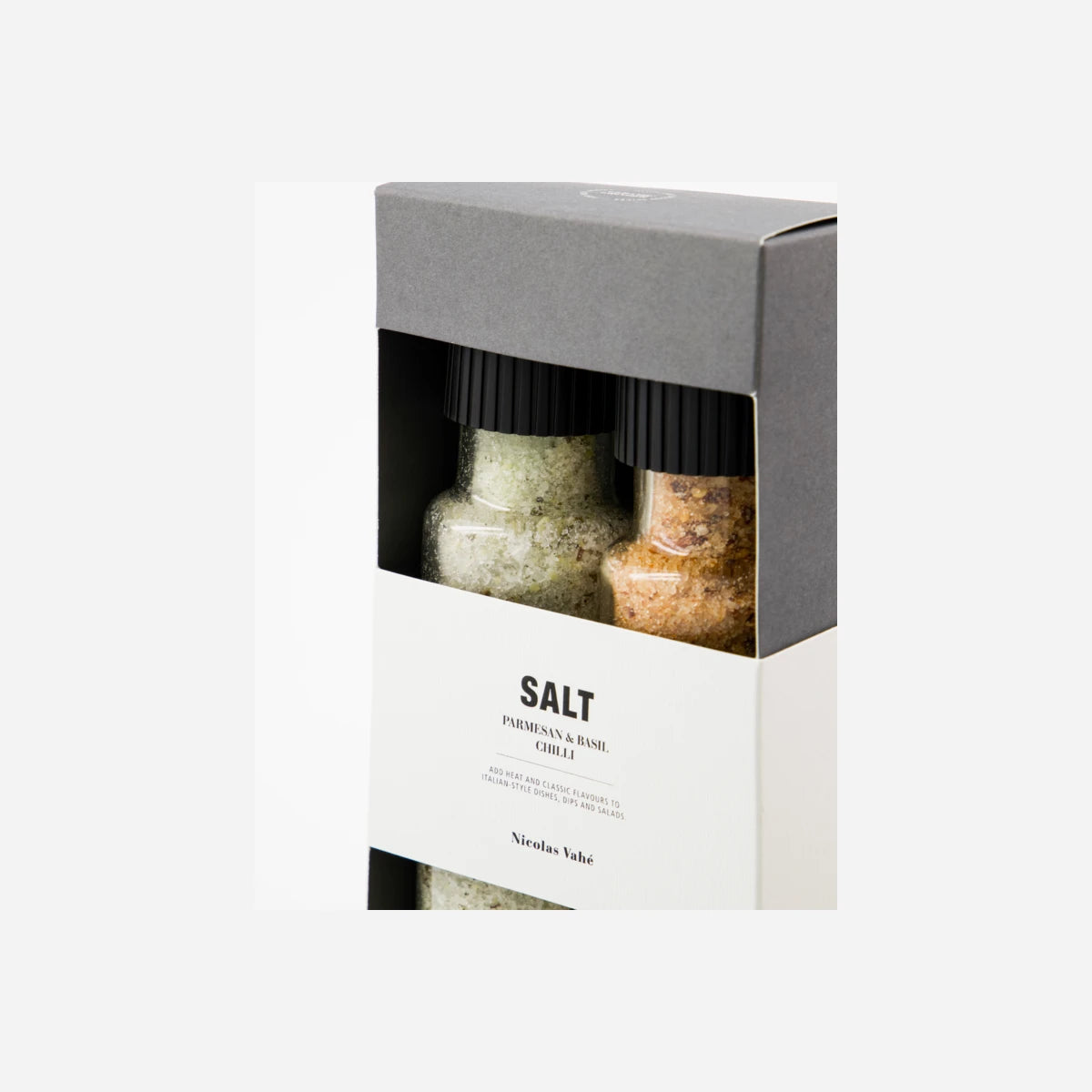 Gift box, Parmesan & basil salt & chilli salt, 320|315 g|g ...